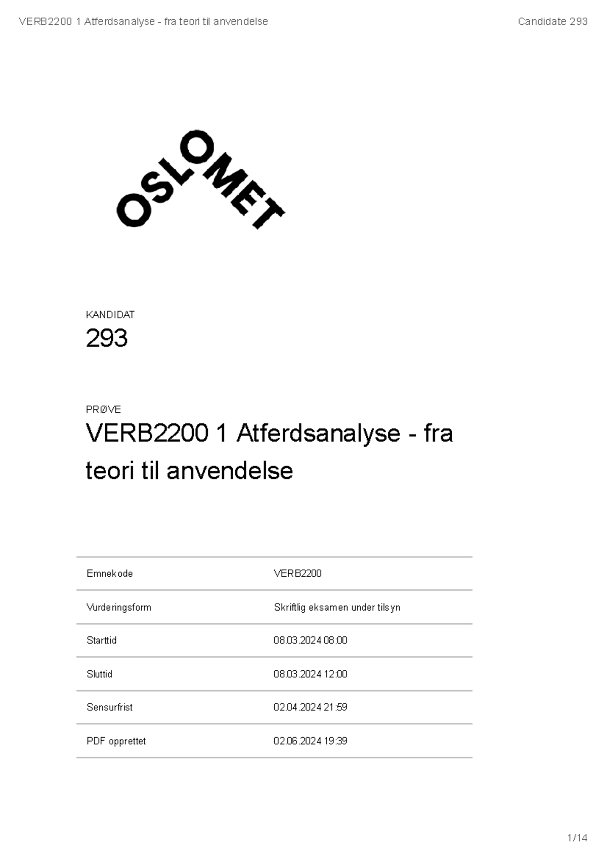 Last ned gratis atferdsanalyse skjema i PDF